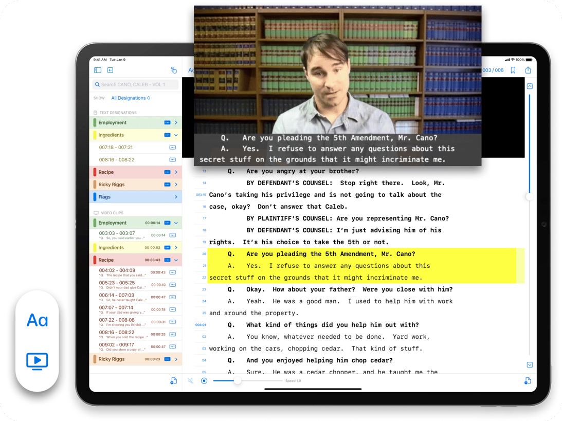 TranscriptPad — Legal Transcript Review Software